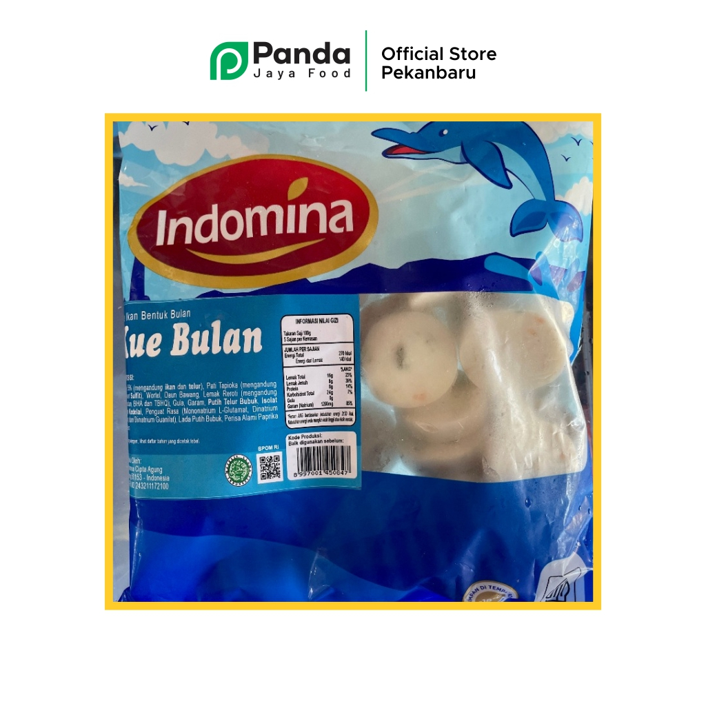 Indomina Kue Ikan Bentuk Bulan 500 Gram - Panda Jaya Food