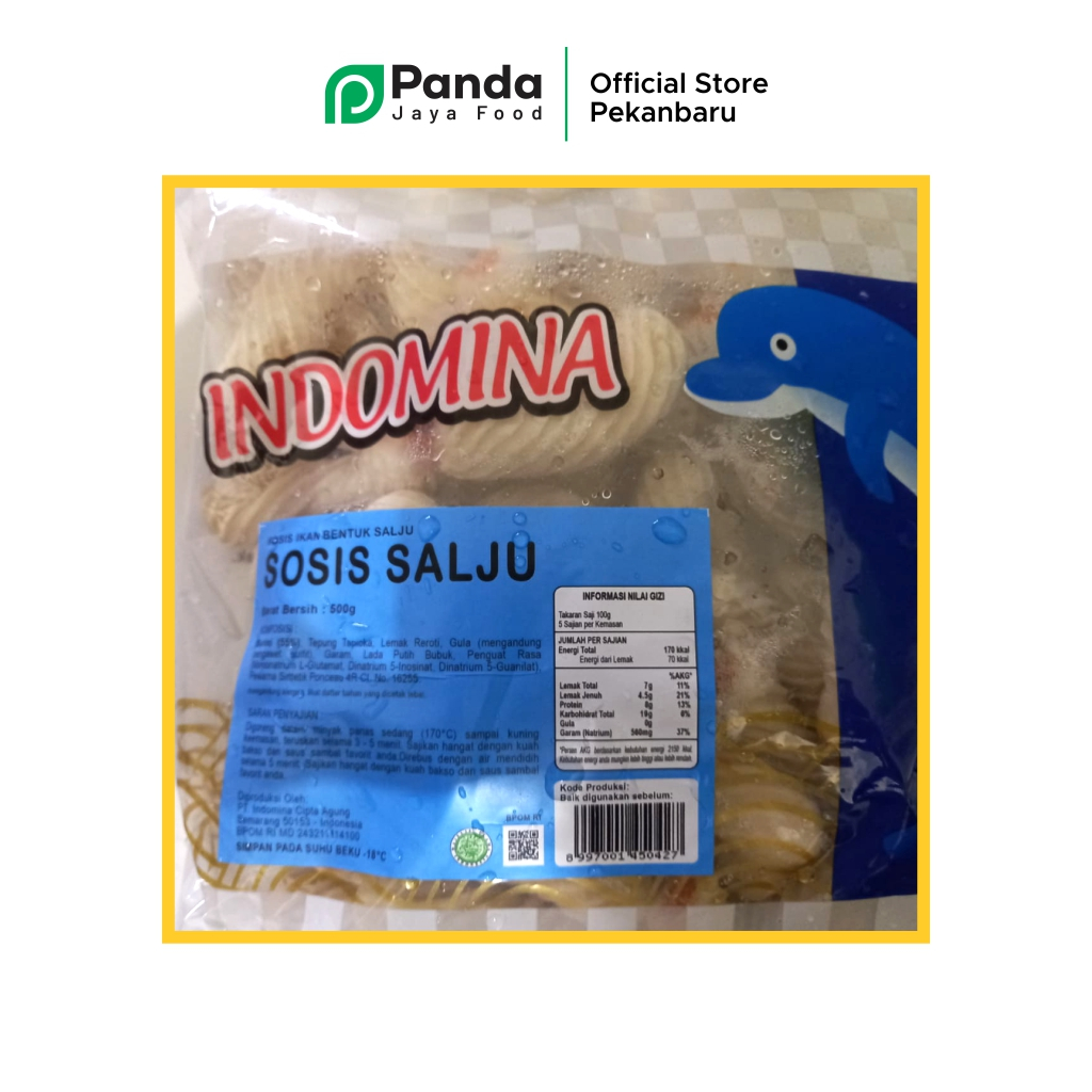 Indomina Sosis Salju 500 Gram - Panda Jaya Food