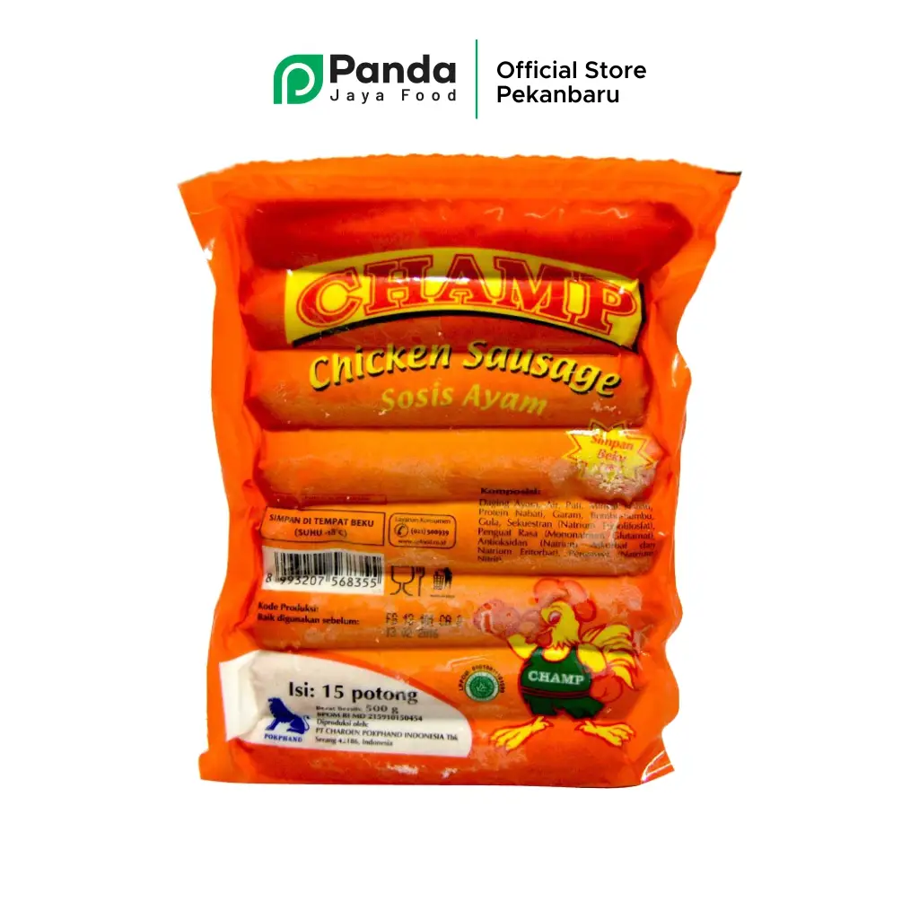 Champ Chicken Sausages 375 Gram - Panda Jaya Food